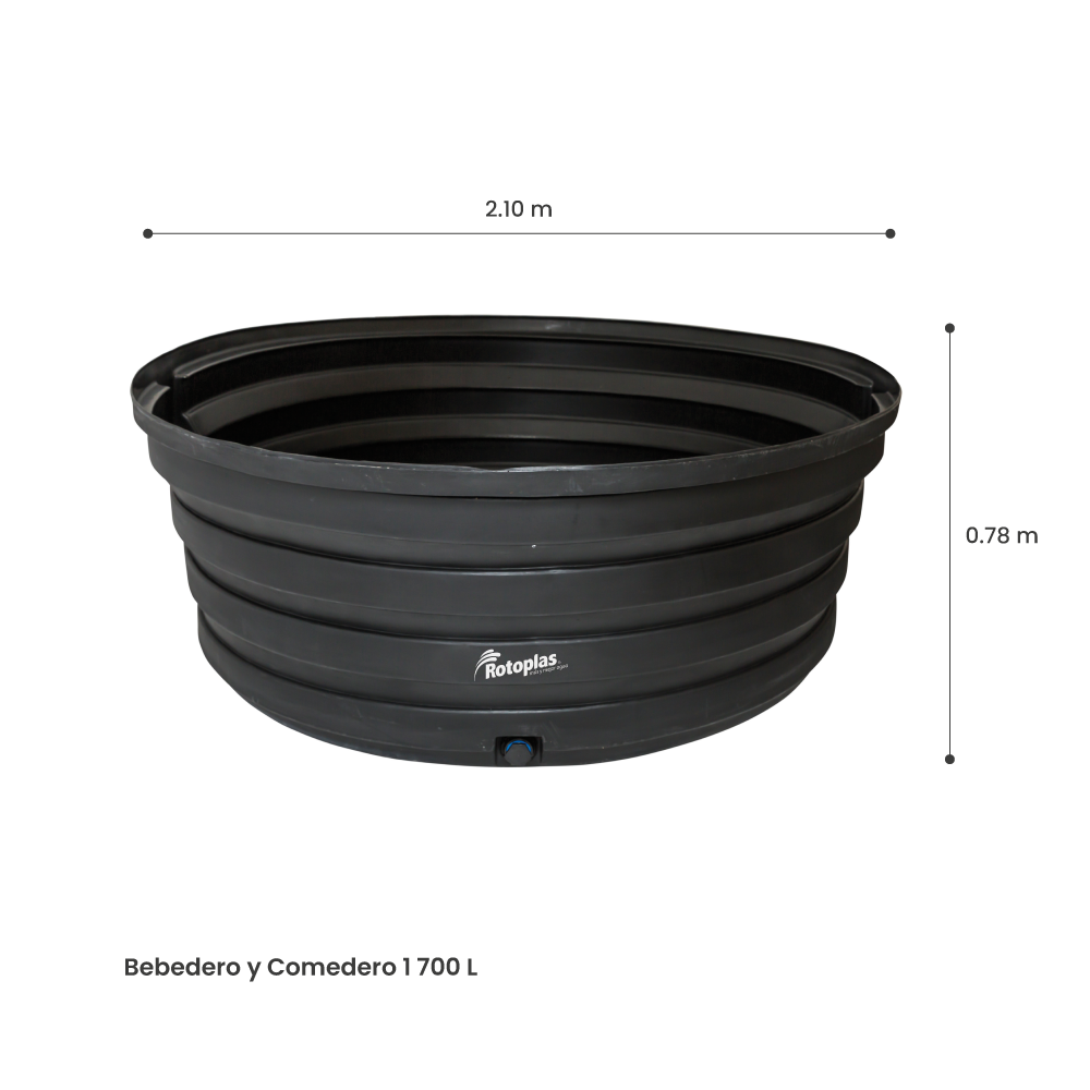BEBEDERO 1700 LTS - Tanques Industriales Superior